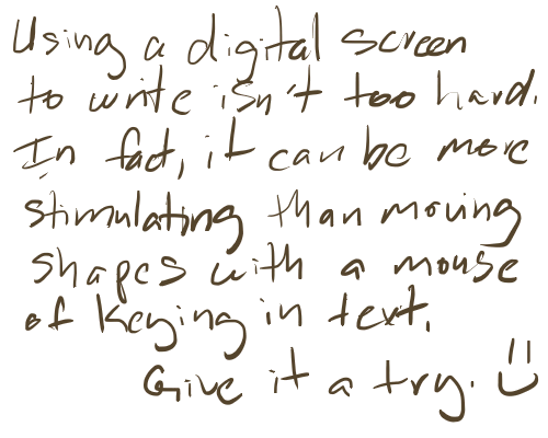 Handwriting with a Wacom Bamboo – Daniel Hoang